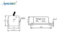 China Uniaxial Accelerometer Sensor with 0.5~4.5V Output ±1 g Range and Wide Measuring Range for sale