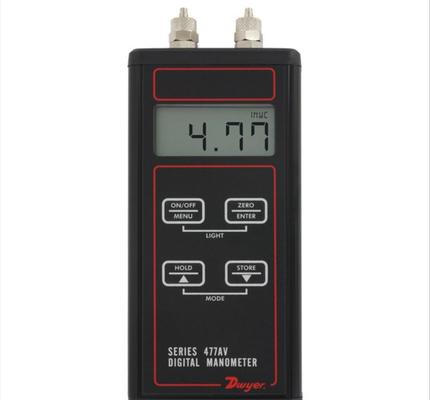 Dwyer 477AV Digital Manometer front view showing LCD display