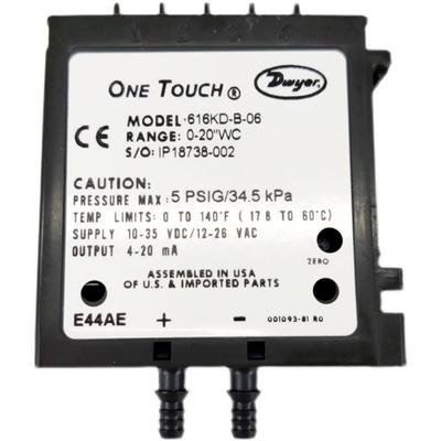 Dwyer 616KD Series Differential Pressure Transmitter front view