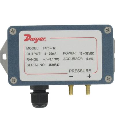 Dwyer 677B-12 Differential Pressure Transmitter side view