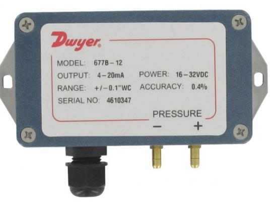 Dwyer 677B-12 Differential Pressure Transmitter mounting detail