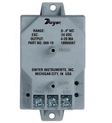 Dwyer Series 607 Differential Pressure Transmitter front view
