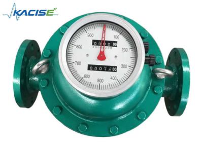 China Oval Gear Turbine Flow Meter DN10 - DN200mm For High Viscosity Bitumen / Crude Oil for sale
