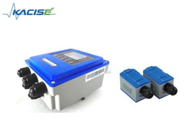 China Non Contact Clamp On Ultrasonic Flow Meter Wall Type For Liquid Flow Measure with accuracy ±1% for sale