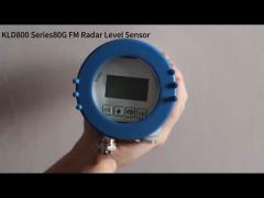 OEM 80G Sensor de medidor de nível de radar RS485 Medidor de nível do tanque de água