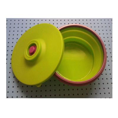 China large silicone lunch box collapsible ,fashionable silicone partable lunch bowl for sale