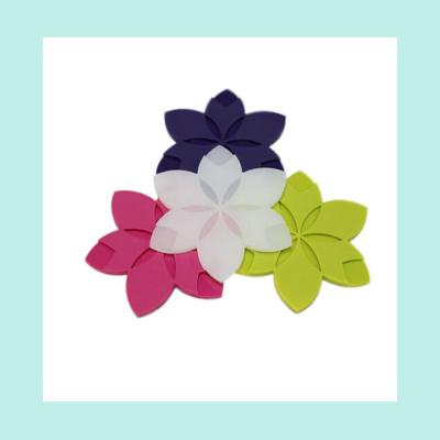 China silicone cup pad ,silicone tea coaster for sale