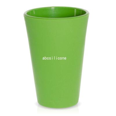China round shape silicone cups ,silicone drinking cup for lunch for sale