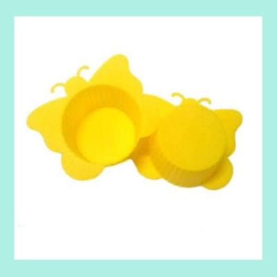 China Butterfly shaped silicone cake cup ,silicone cake cup for baking for sale