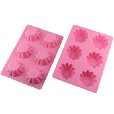 China silicone molds for candy ,flower shape silicone molds maker for sale