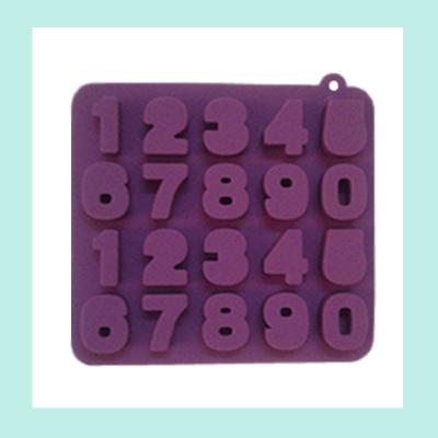 China silicone chocolate baking molds ,silicone cake number molds for sale