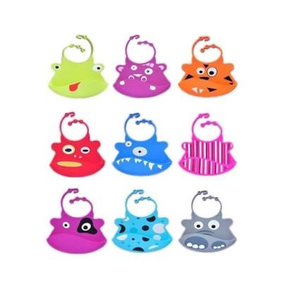 China cute style silicone baby bib ,colorful silicone baby bibs for sale
