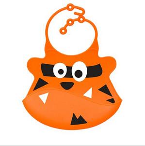 China fashionable cortoon silicone baby bibs ,lovely animal silicone baby bib for sale