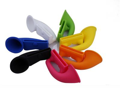 China silicone horn speaker for iphone 6 ,cute shape silicone mobile phone speakers for sale