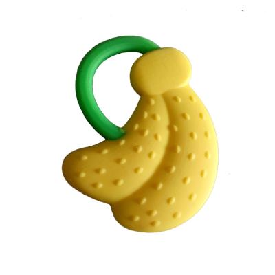 China banana shape silicone baby teether ,health care silicone baby teethers for sale