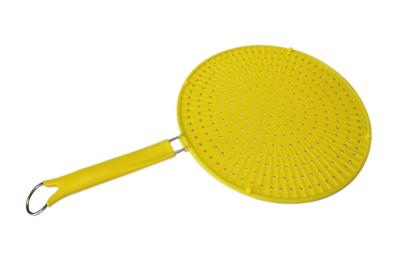 China silicone strainer with steel handle ,durable silicone strainer filter for sale