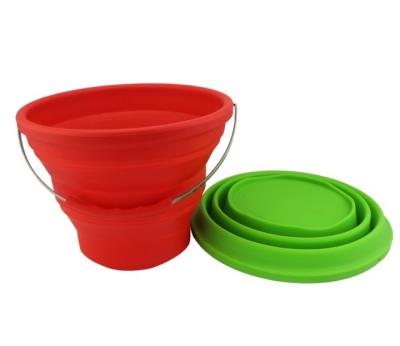China silicone bucket flexible ,silicone ice bucket for sale