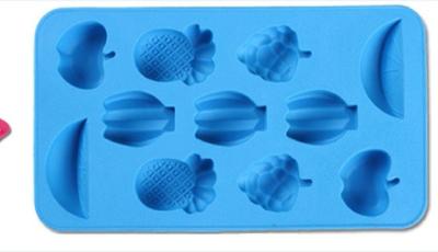 China fruits shape silicone chocolate mold ,fruits shape silicone muffin cake molds for sale