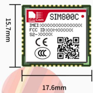 China SIM800C SIM800 IC Vier van de Stemsms van het Frequentiepakket de GegevensTransfermodule Te koop