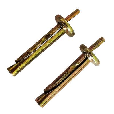 China Acciaio al carbonio per soffitto M6 Ancoraggio a vite di espansione zinco giallo for sale