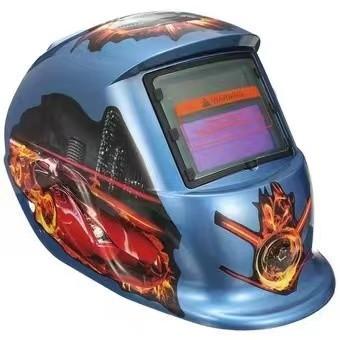 Cina Colore rosso Odm Casco di saldatura auto-oscuriante Materiale Pp in vendita