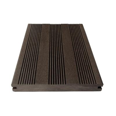 China No Splinter 4.8 m Solid Composite Decking Boards Eco Red Wood for sale