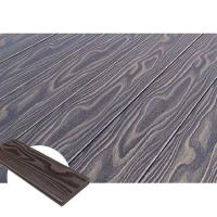 China 3D Wood Grain Recycled Solid Composite Decking No Splinter Blue Gray for sale