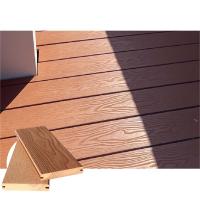China 134x24mm Grey 38% HDPE Solid Composite Deck Boards UV Resistant for sale