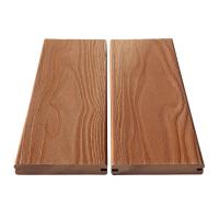 China 3.6m Red Pine Wood Solid Composite Lumber Decking For Balcony No Maintenance for sale