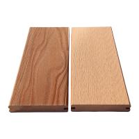 China 3.6m Red Pine Wood Solid Composite Lumber Decking For Balcony No Maintenance for sale