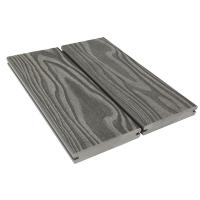 China 3D Wood Grain Recycled Solid Composite Decking No Splinter Blue Gray for sale