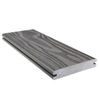 China 134x24mm Grey 38% HDPE Solid Composite Deck Boards UV Resistant for sale