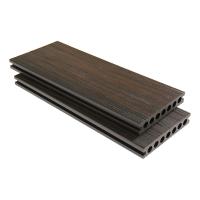 China 2.2m Black Capped Composite Decking Trim Antisepsis For Hotel No Splinter for sale