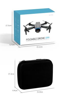 Cina Drone E99 PRO HD con doppia fotocamera Rc Elicottero Quadcopter pieghevole Drone per il trasferimento di immagini WiFi in vendita