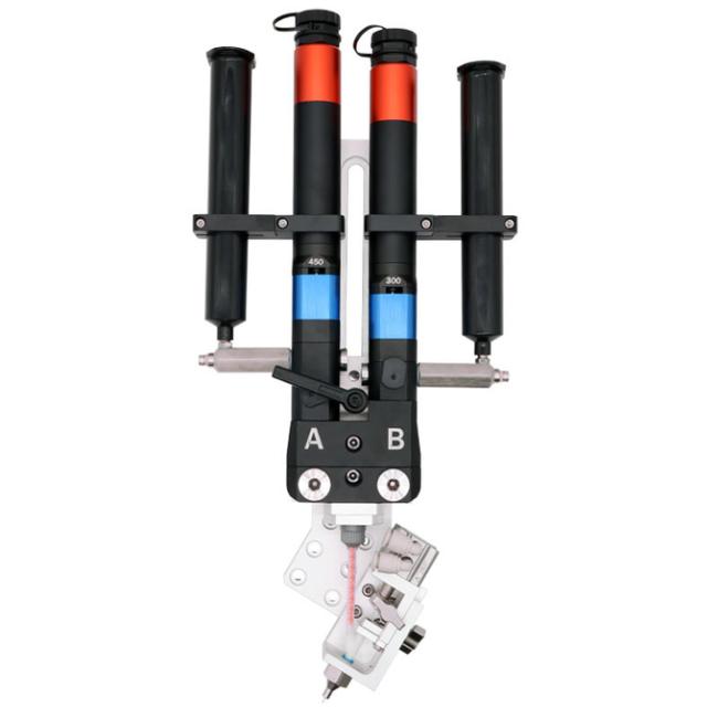 0.02ML Throughput Per Revolution Two Different Kinds Of Glue Dual Tube Screw Valve 2