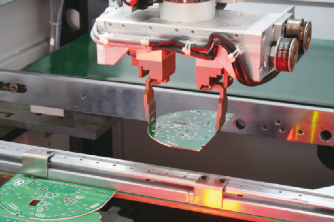 Inline PCB Router Machine SMEMA Signal PC Operate With Sycotec Spindle 3