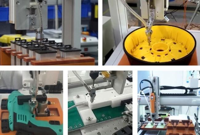 Touch Screen Control Dual Head Suction Screw Feeder Auto Screw Locking Machine HS-DH6331 0