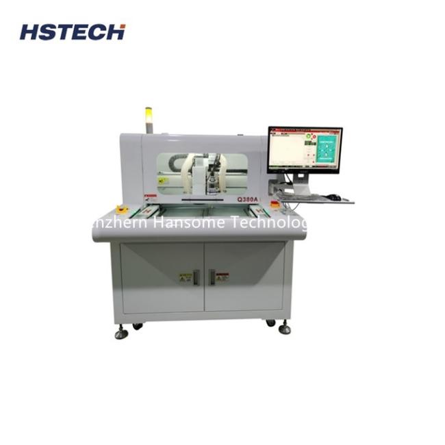 Twin Working Table Bit And Saw Type Cutting Combined Feducial Marking PCB Depaneling Router 0