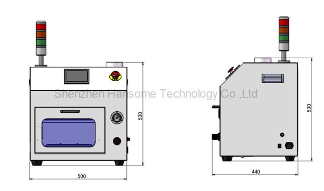PLC Touch Screen Controlled SMT Cleaning Equipment for Nozzle Cleaning 1