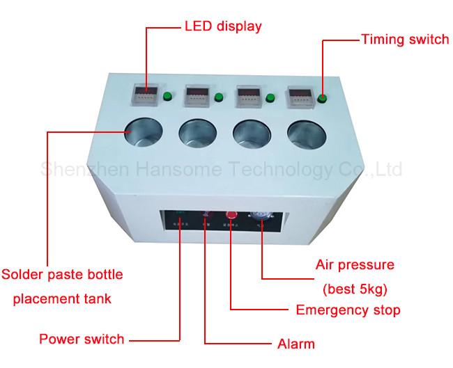6 Tank Solder Paste Warmer With Automatically Alarm & Release Function 0