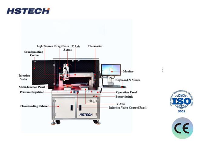 Fast Visual Identification System Glue Dispensing Machine for Security Products
