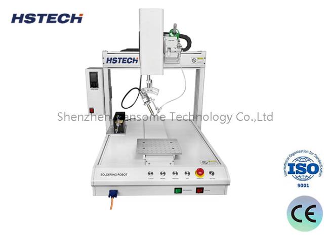 High Speed and Accuracy Soldering Robot with Wide Range of Motion and Storable Programs