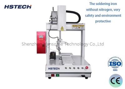 China Dual Working Station Robotic Soldering Machine with Smoke Purification Filter System for sale
