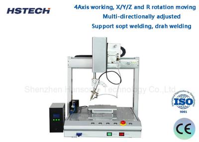 China Tabletop Model High Precision Stepper Motor Soldering Robot For Navigation PCB for sale