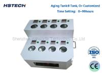 China Automatic Solder Paste Thawing Aging Machine 0.4Mpa Air Pressure 8 Tanks PLC Control for sale