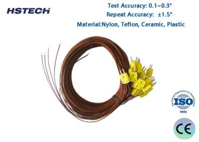 China TD Plugs SR Thermal Profiler Ceramic Plastic K Type Thermocouple With Connector for sale
