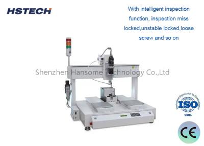 Chine 3 axes robot de serrage à vis de bureau en acier inoxydable avec bureau et fonctionnement visible à vendre