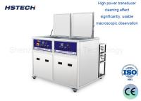 China Double Tank 77L 3000W Ultrasonic Cleaning Machine 1200W Adjustable Power 380V for sale