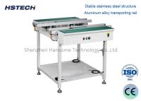 China Manual Hand Crank Width Adjustable Stainless Steel PCB Conveyor 0.5-20m/min for sale