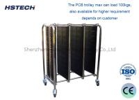 China Anti-Static 4 Wheels PCB Storage Turnover Car 3 Layers 460mm Width 300pcs Capacity for sale